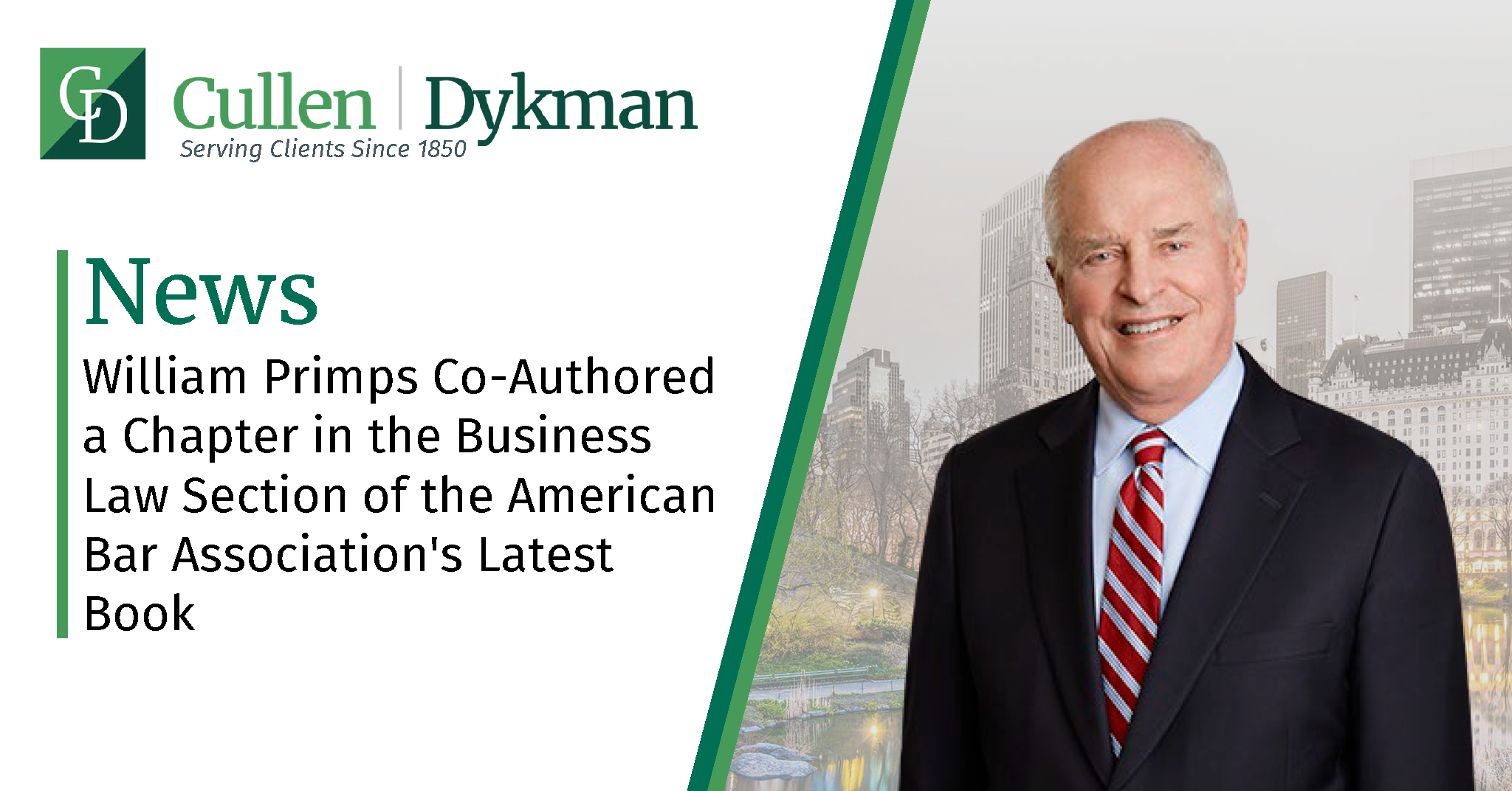 William Primps Co-Authored a Chapter in the Business Law Section of the ...