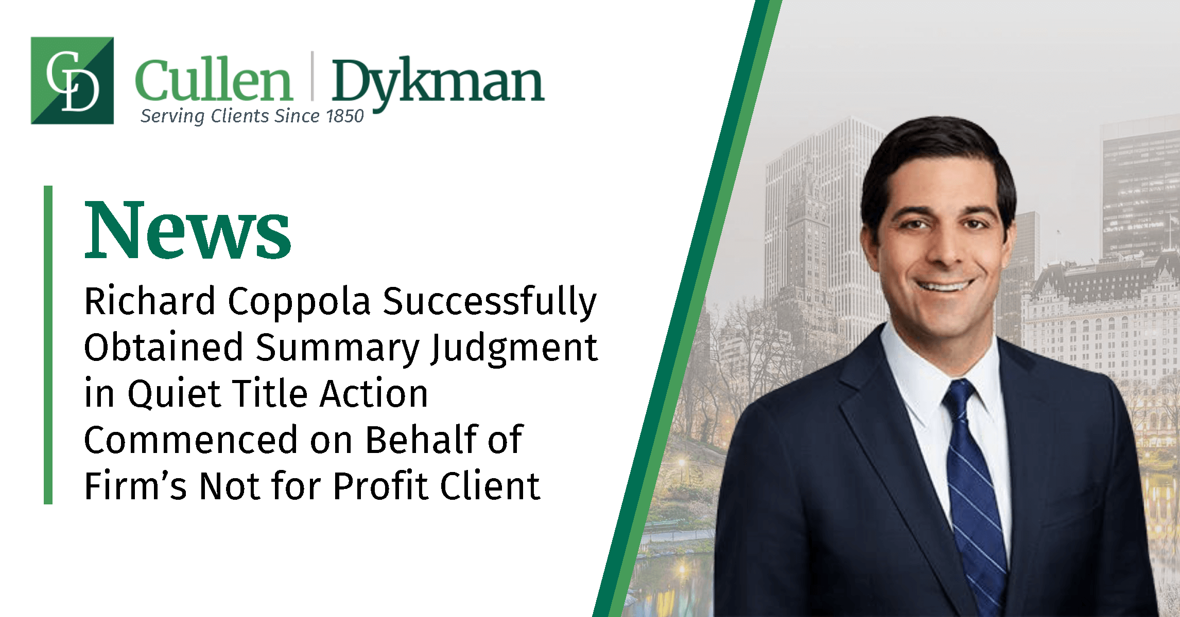 Richard Coppola Successfully Obtained Summary Judgment in Quiet Title ...