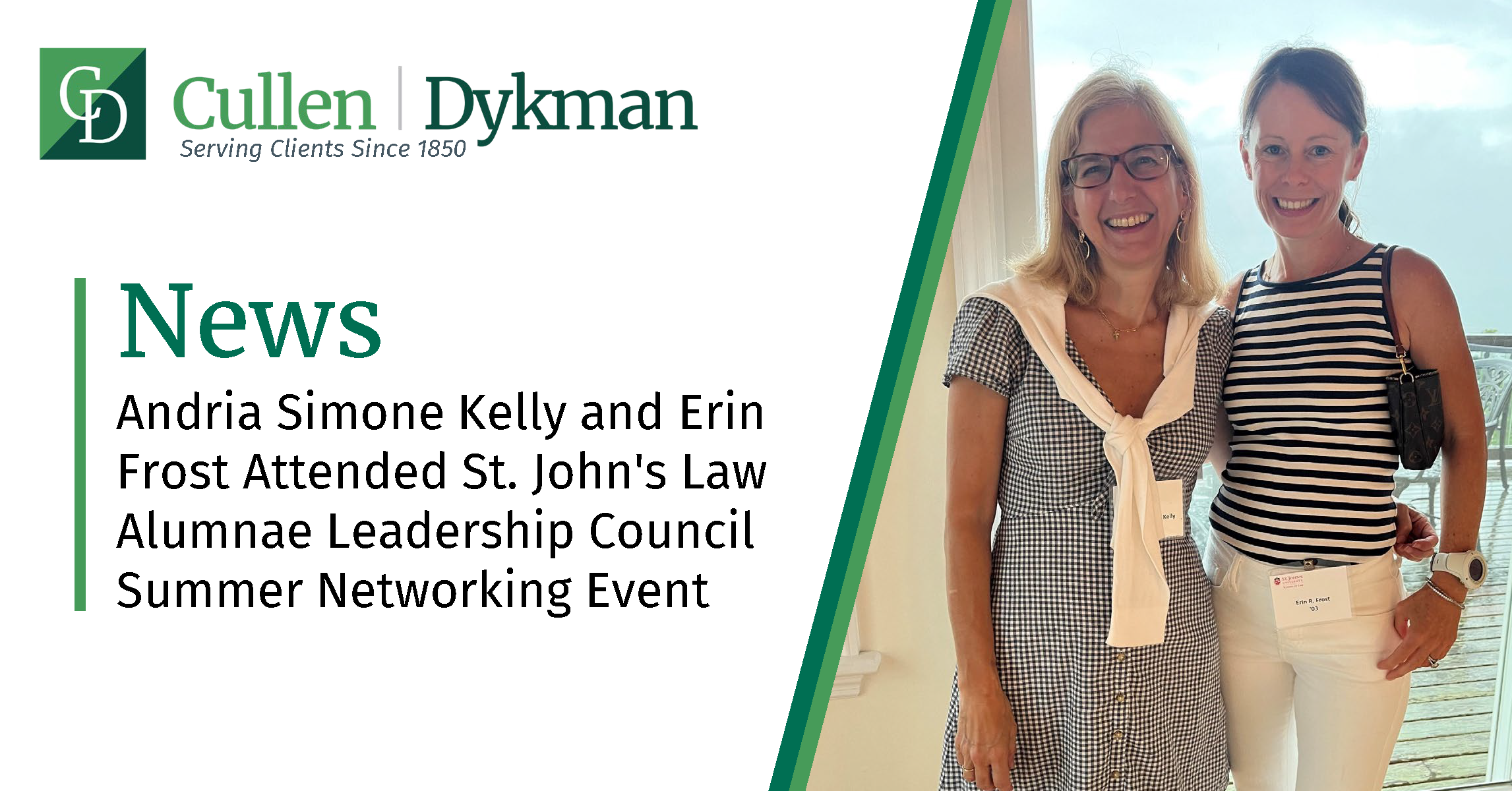 Andria Simone Kelly and Erin Frost Attended St. John's Law Alumnae ...
