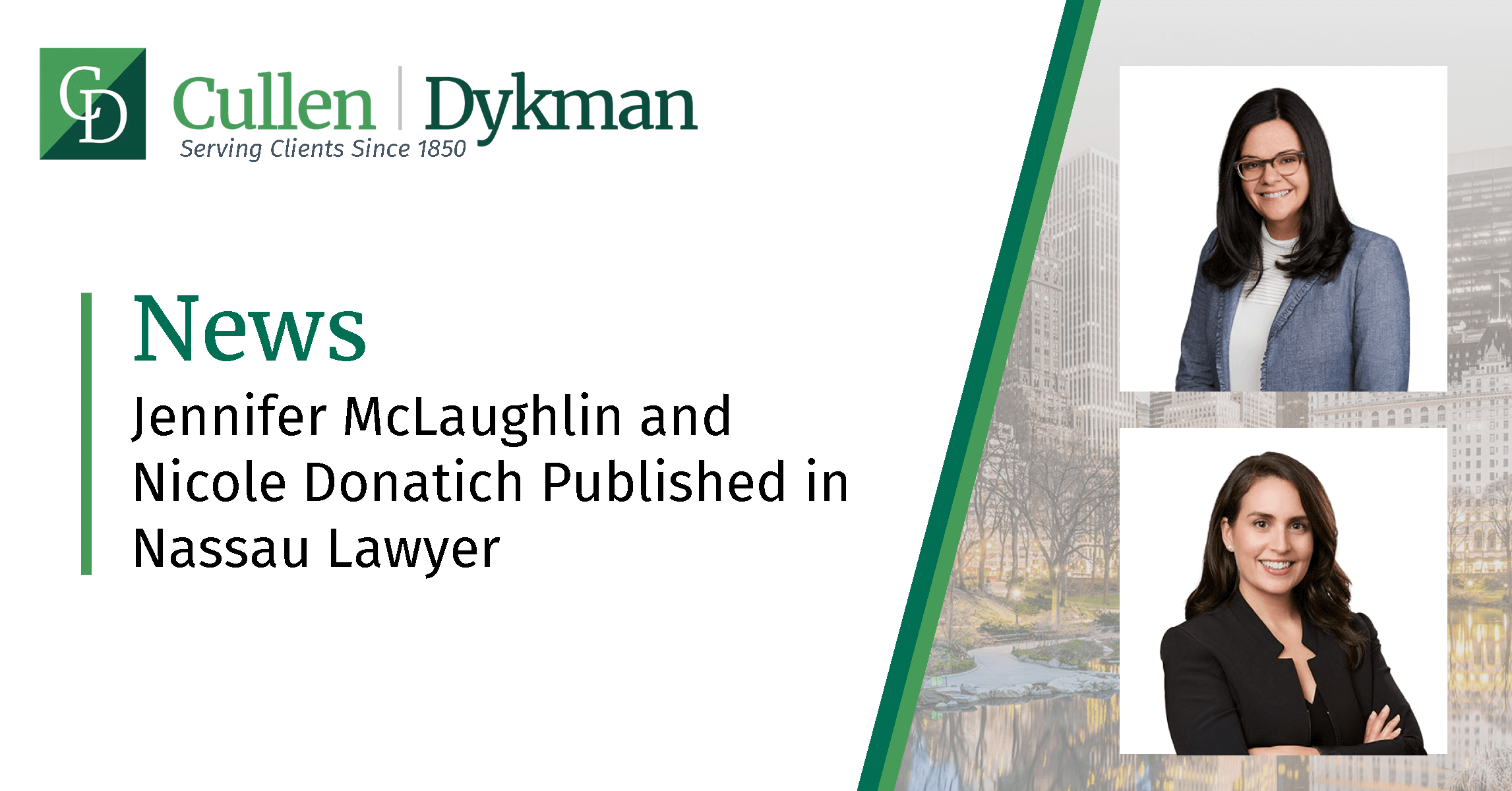 Jennifer McLaughlin and Nicole Donatich Published in Nassau Lawyer ...