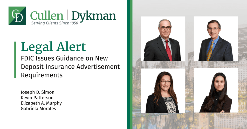 FDIC Issues Guidance on New Deposit Insurance Advertisement ...