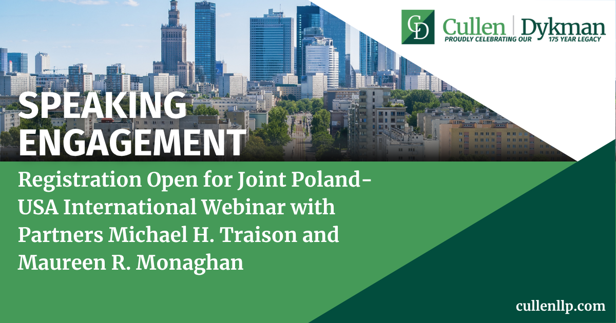 Registration Open for Joint Poland-USA International Webinar with ...