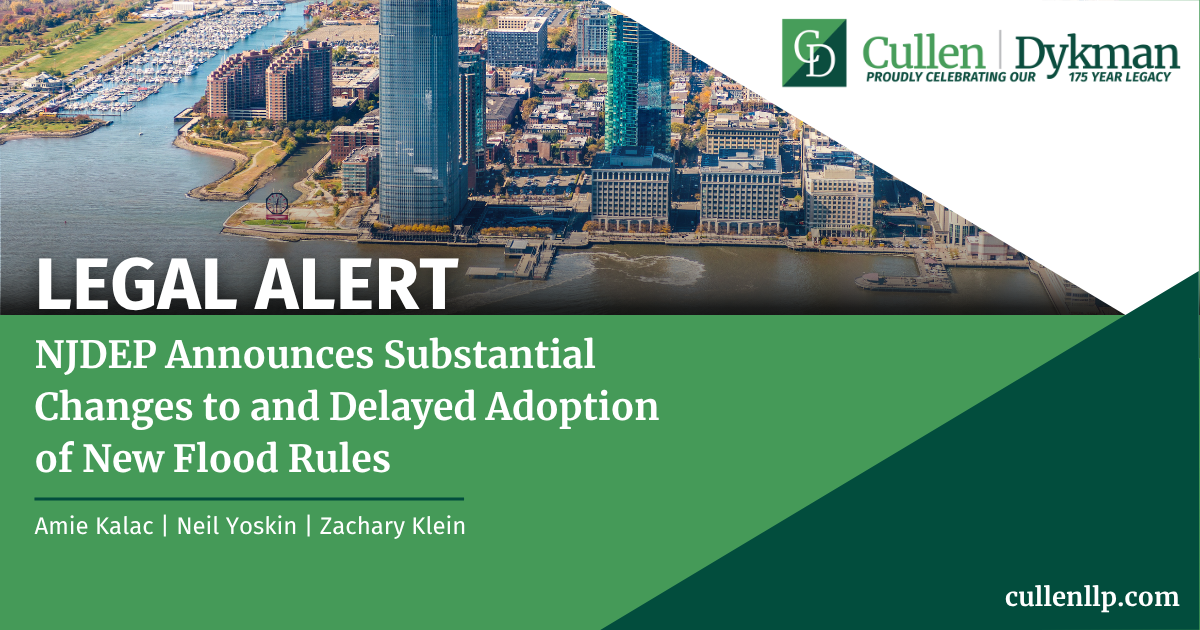 NJDEP Announces Substantial Changes to and Delayed Adoption of New ...